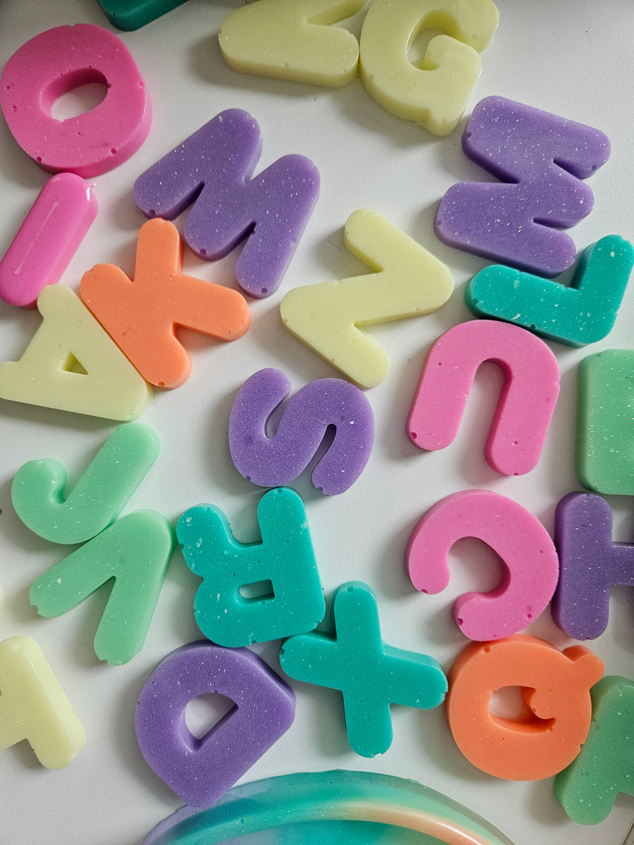 Spring Rainbow Bubble letters (uppercase) – Olive Eve & Co Play Goods